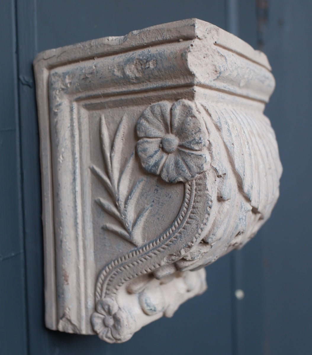 New Grey CORBEL Wall Sconce Shelf Display Shabby Chic French Vintage P ...